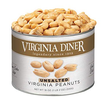 Virginia Diner Gourmet Natural Extra Large Salted Virginia Peanuts, 36 ...
