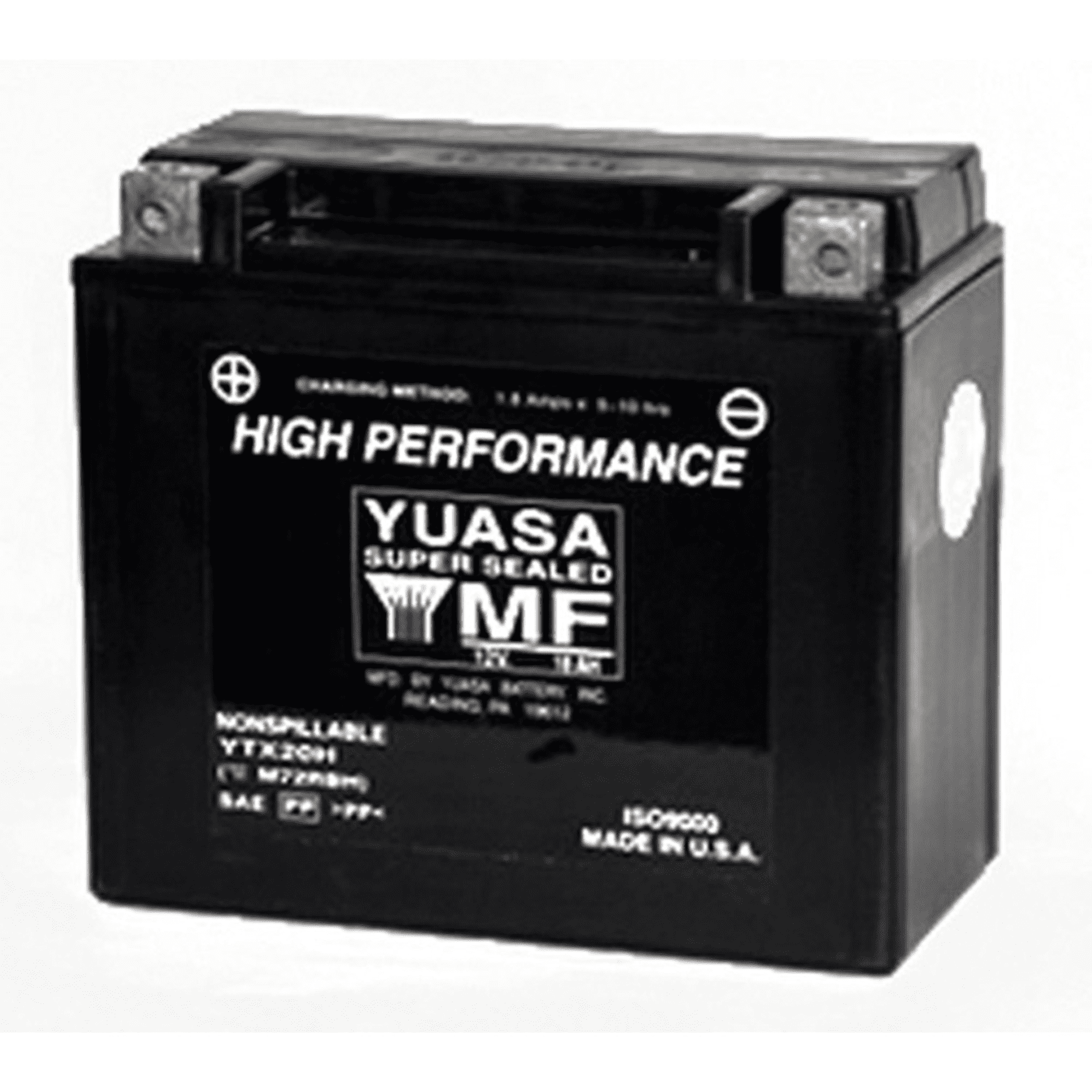 YUASA YTX20H-BS H-PERFORMANCE MF BATTERY - Walmart.com