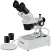 Amscope 20X-40X Student Stereo Microscope w/ Premium 9pc 3D Insect ...