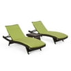GDF Studio Antigua Outdoor 5-Piece Wicker Chat Set, Gray - Walmart.com