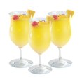 Restaurantware-Bev Tek 13 Ounce Pina Colada Glasses, 6 Heavy-Duty Poco ...