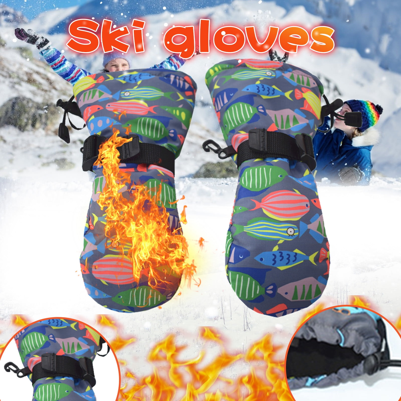 Click here for Agiferg Childrens Ski Gloves Cold Waterproof Non-S... prices