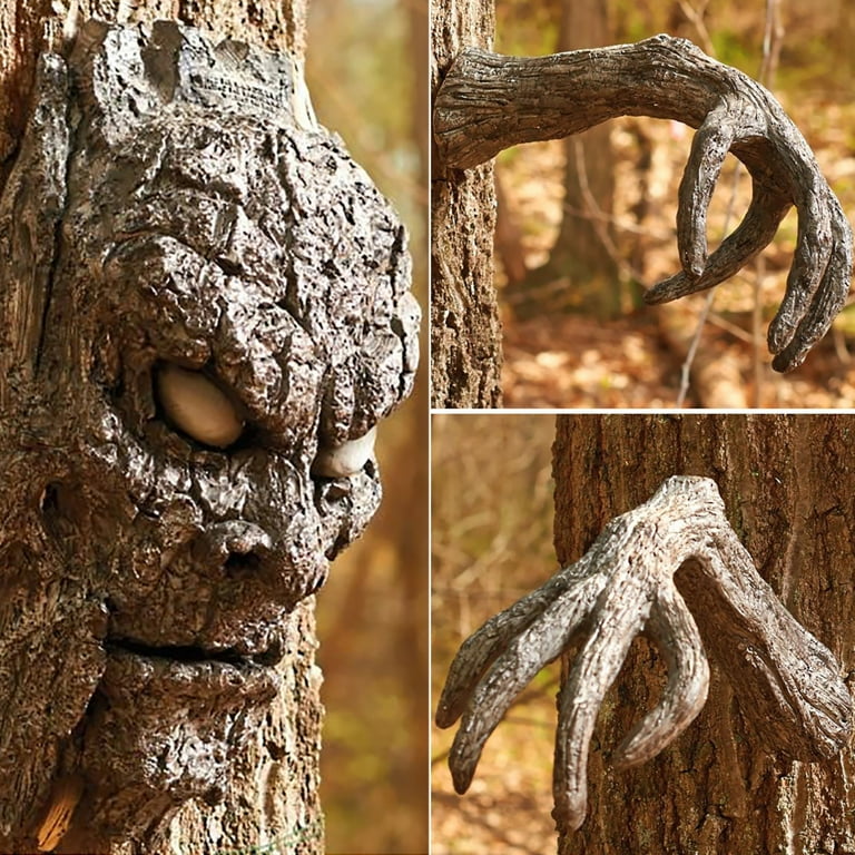 Resin Tree Face Decorations