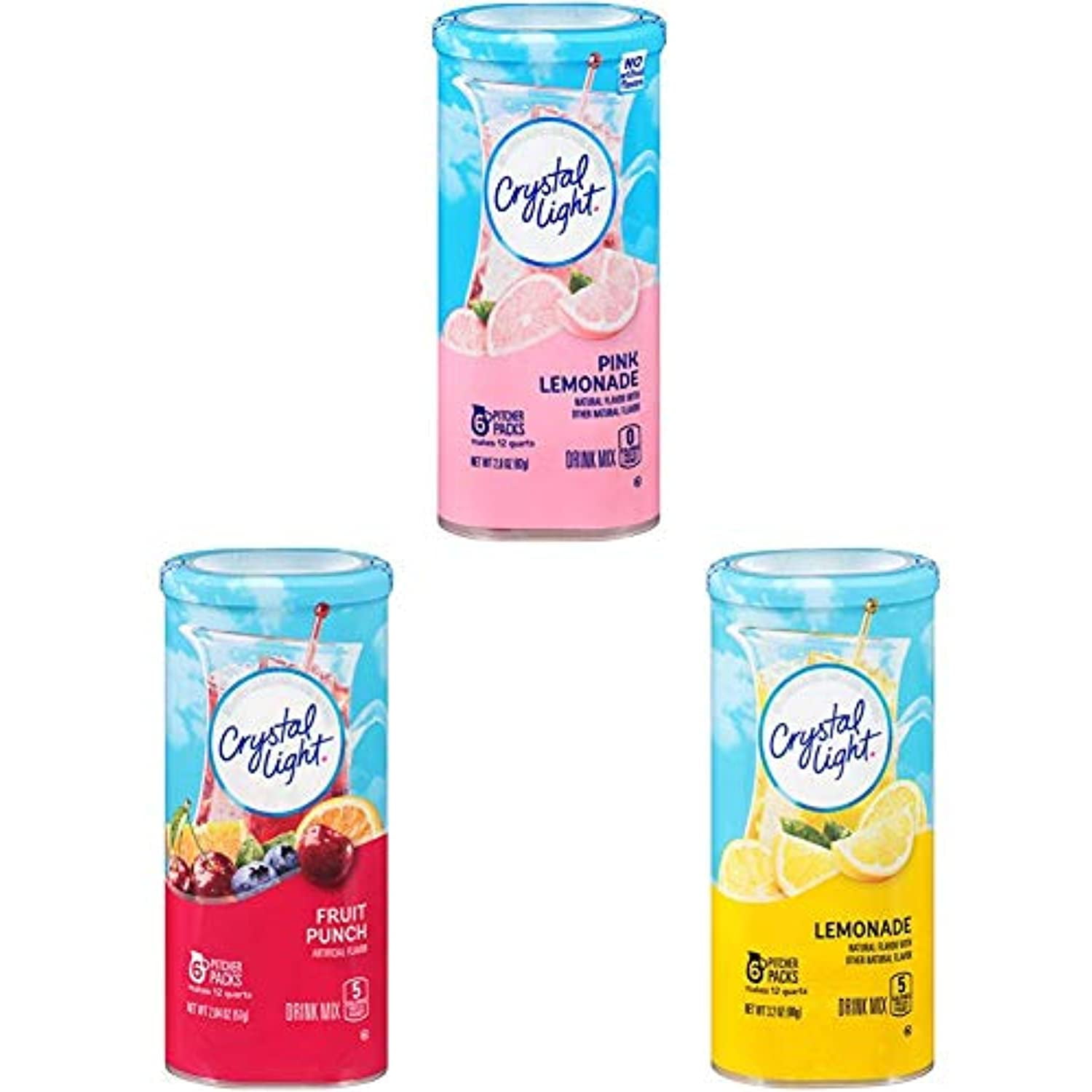 Crystal Light Pink Lemonade With Lemonade & Fruit Punchdrink Mix (72 ...