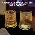 360 Degree Rotating Whiskey Glass - Spinning Crystal Wine Glass wih LED ...
