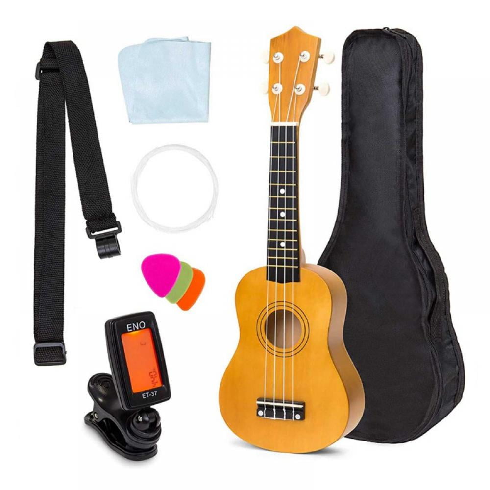 Ukulele Kit For Beginner, 21 inch Soprano Ukulele Starter Bundle Kit ...