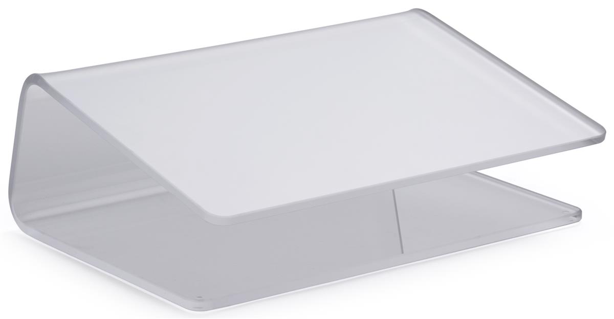 Displays2go Clear Acrylic Laptop Riser, Tabletop Mount – Frosted ...