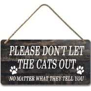 SignMission 8 x 12 in. Warning Decal - Beware of Guard Cat - Cats Lover ...