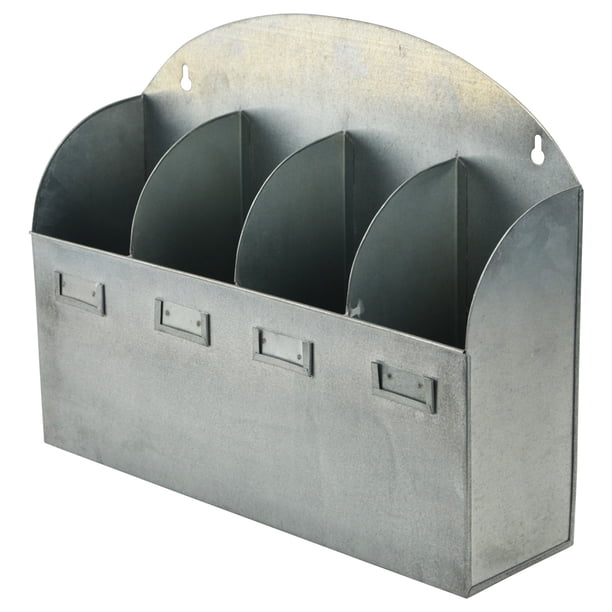 Metal Office Letter Bin Mail Box Wall Basket Storage Organizer Bins ...