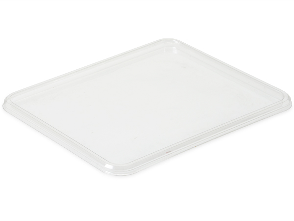 Pack Of 100, 9" X 7" Solid Clear Recessed Rectangle Lids Made In USA ...