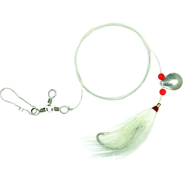 Sea Striker Fluke Fishing Rig with Bucktail, 2/0 Wide Gap Hook ...