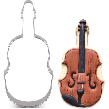 HTOOQ Violin Cookie Cutter Music Biscuit Fondant Cutter HTOOQ 1.9 x 4.3 ...