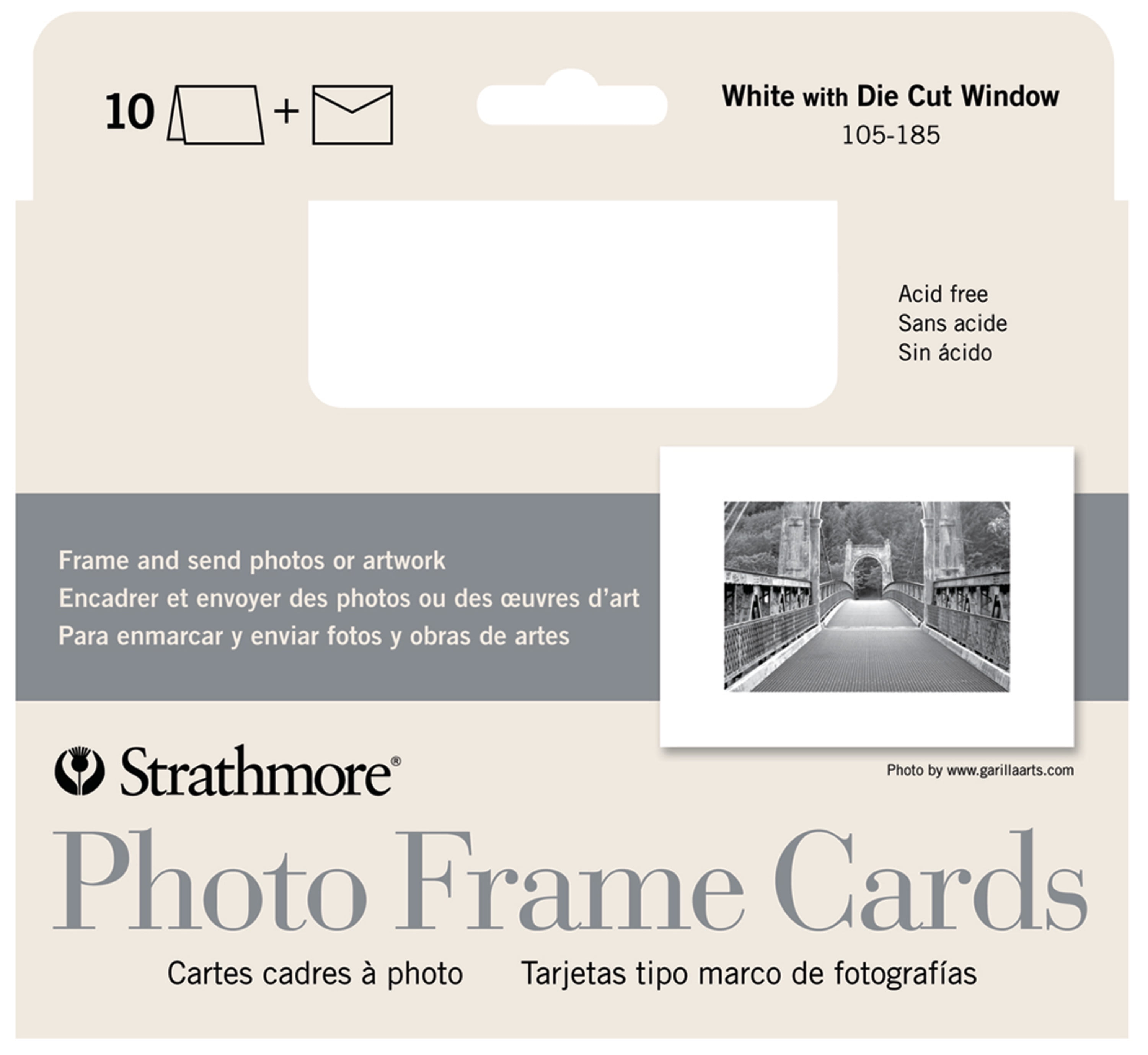 Strathmore Photo Frame Cards, 5" x 7", White, 10/Pkg. - Walmart.com