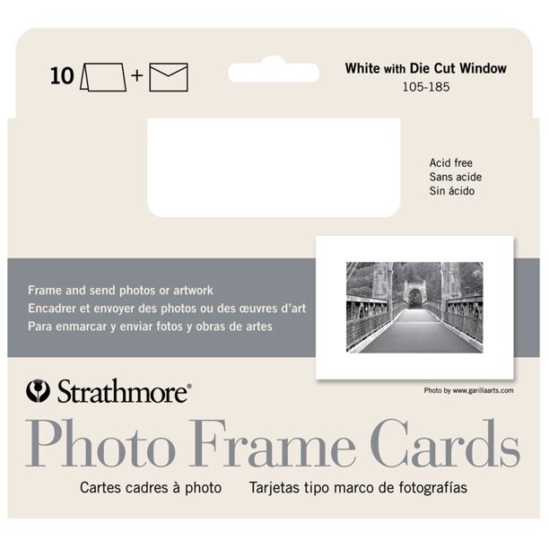 Strathmore Photo Frame Cards, 5" x 7", White, 10/Pkg. - Walmart.com