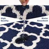 Yamaziot 2'x10' Runner Rug, Washable Hallway Carpet, Dark Blue, Rubber ...