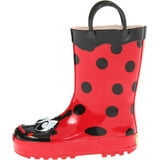 Infant Girls' Western Chief Ladybug Rain Boot Lucy the Ladybug 7 M ...