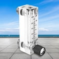 Panel Mount Gas Flow Meter, 1-10 LPM Adjustable Acrylic Flowmeter 1/4 ...
