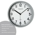Mainstays Basic Indoor 8.78" Gray Analog Round Modern Wall Clock ...