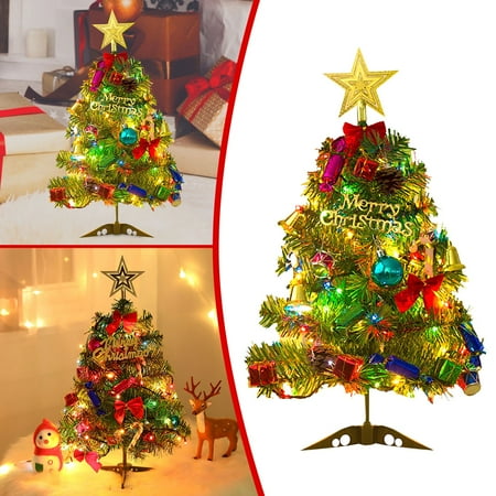 Ruidigrace Desktop Ornament Pines Christmas Tree Tree Artificial With ...