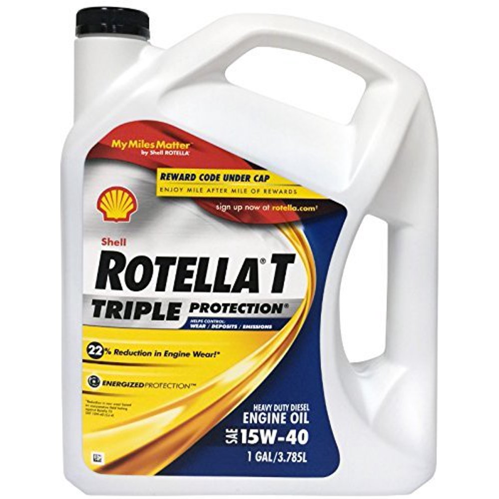 Rotella 550019913 T Triple Protection CJ-4 15W-40 Motor Oil - 1 Gallon ...