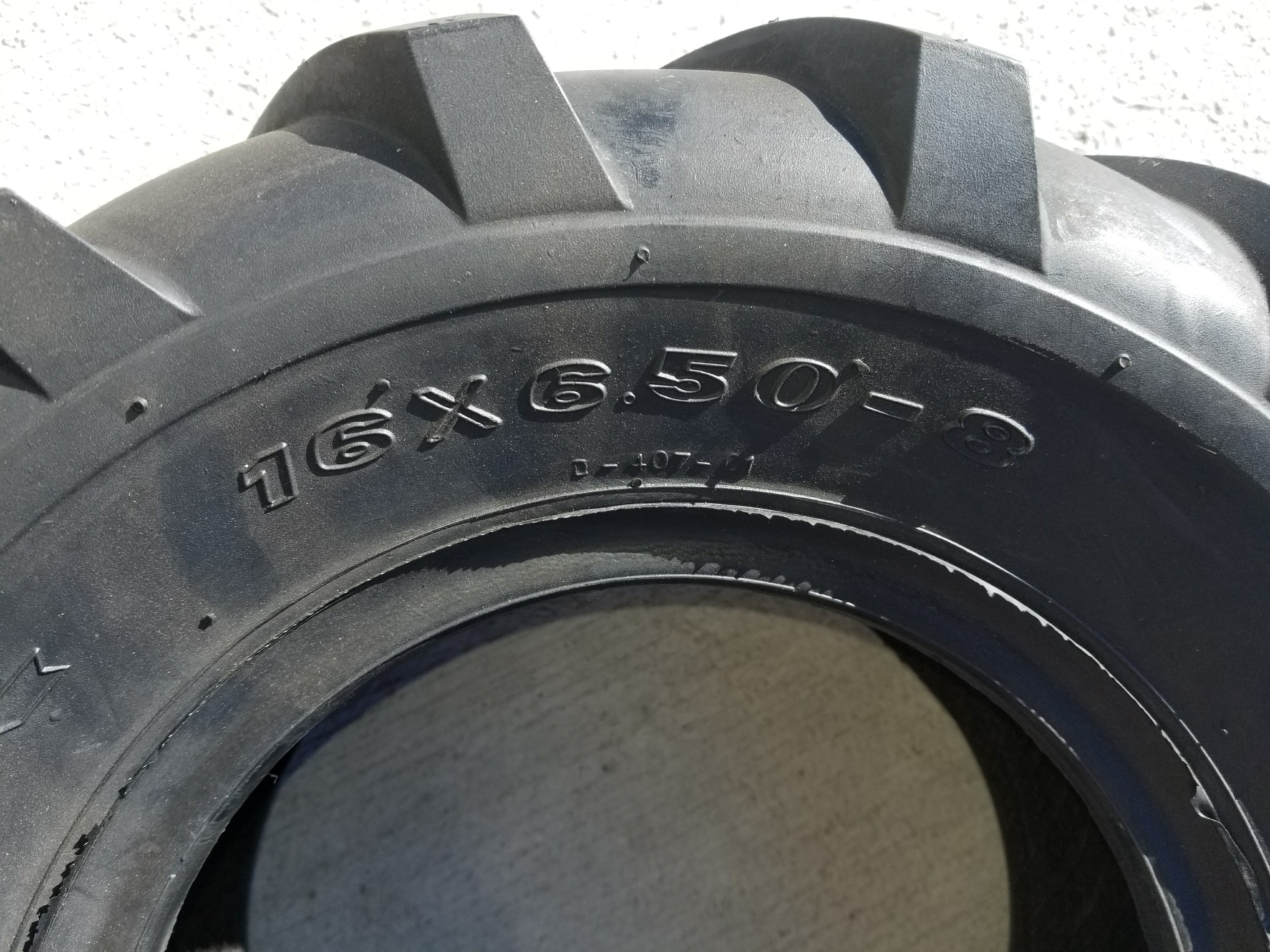 Buy PAIR 16x6.50-8 6P Deestone D407 Lug AG 6 Ply 16x6.5-8 Online at ...