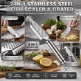 2-in-1 Stainless Steel Fish Scaler + Ginger Grater,2026 New ...