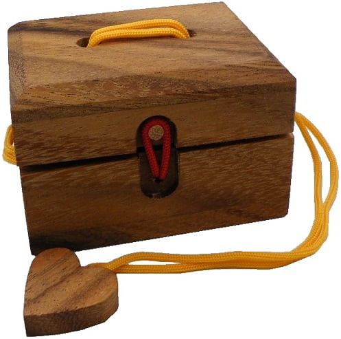 Love Me - Wooden String Puzzle Box - Walmart.com