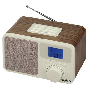 JENSEN JCR-210 AM/FM Dual-Alarm Clock Radio - Walmart.com