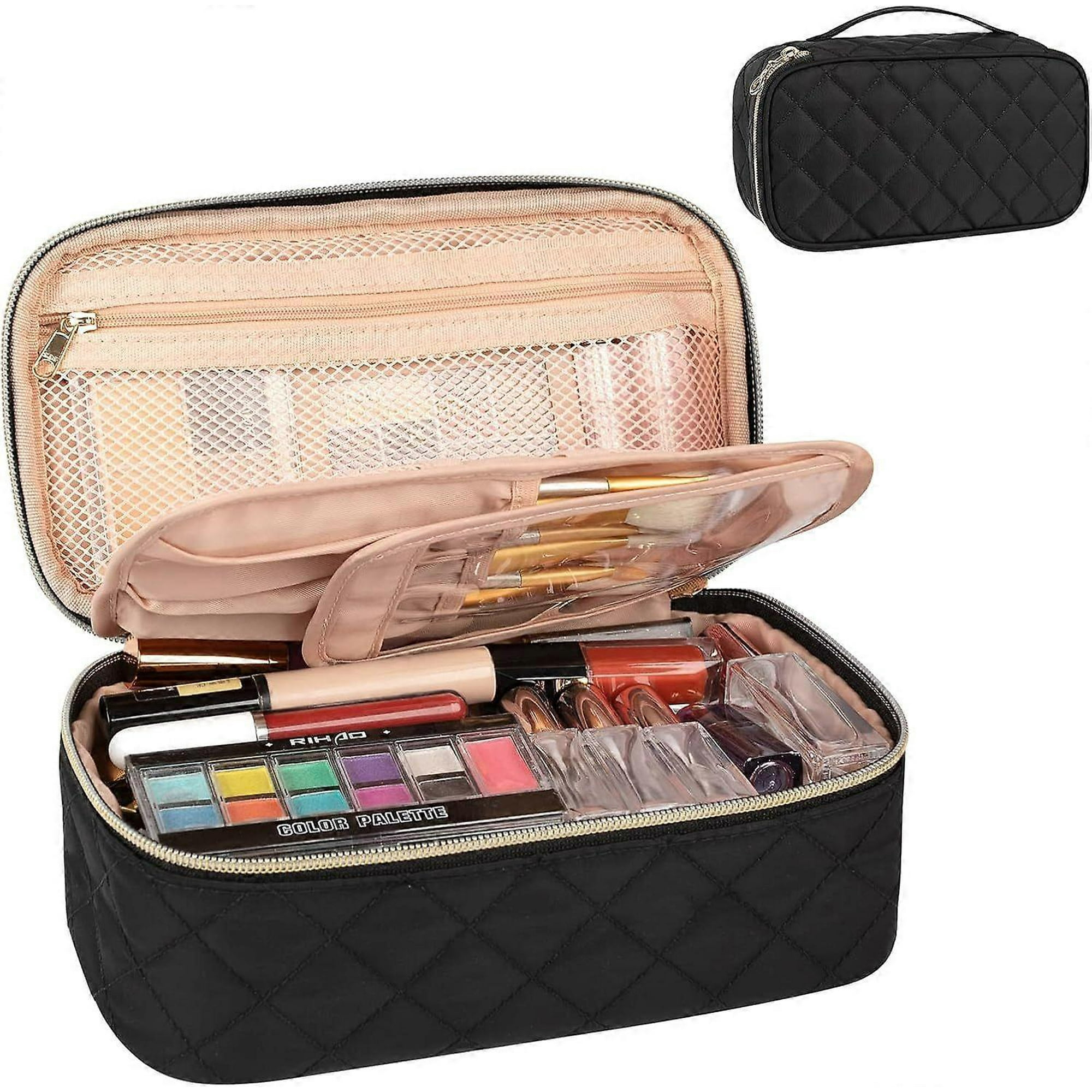 Click here for Nicegou (Black)makeup Bag With Brush Compartment -... prices