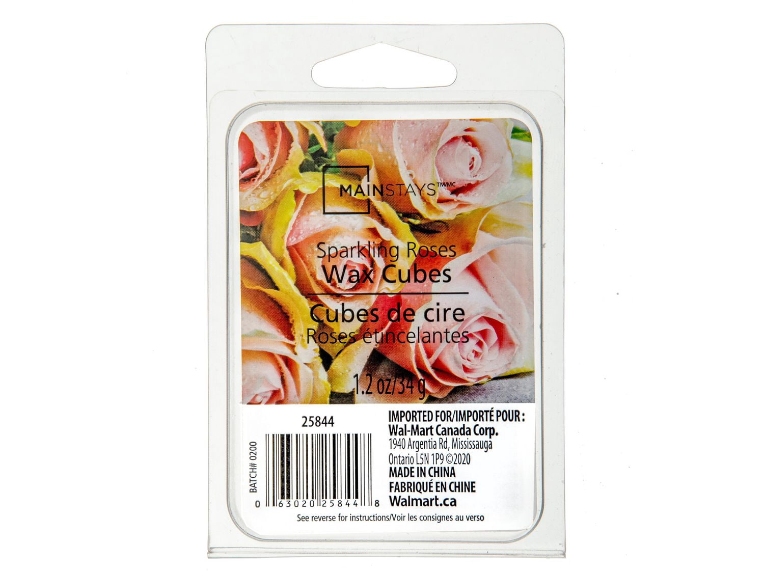 MAINSTAYS SPARKLING ROSE SCENTED WAX MELTS - Walmart.ca