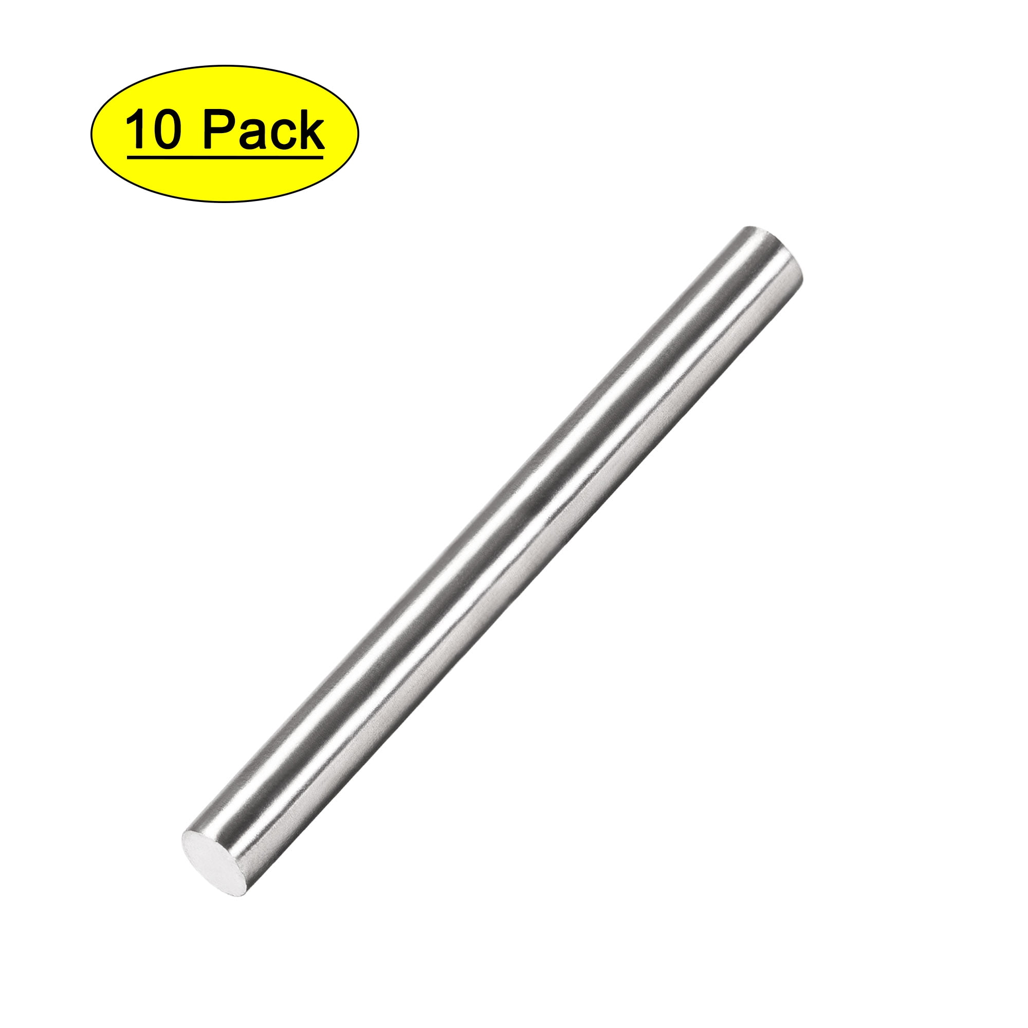 5mm x 50mm 304 Stainless Steel Solid Round Rod for DIY Craft - 10Pcs ...