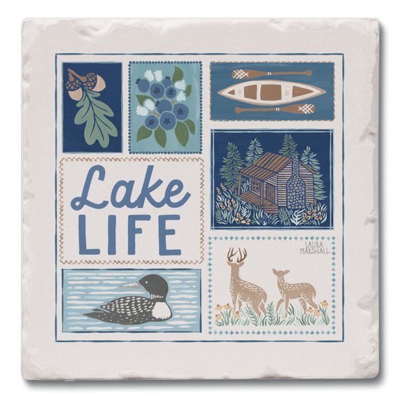 Thirstystone "Delph Goldfinch" Single Tumbled Tile Coaster - Walmart.com