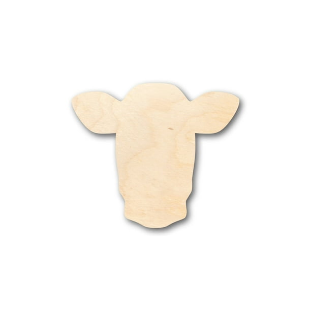 Unfinished Wood Dairy Cow Shape - Craft - up to 36" DIY 8" / 1/4 ...