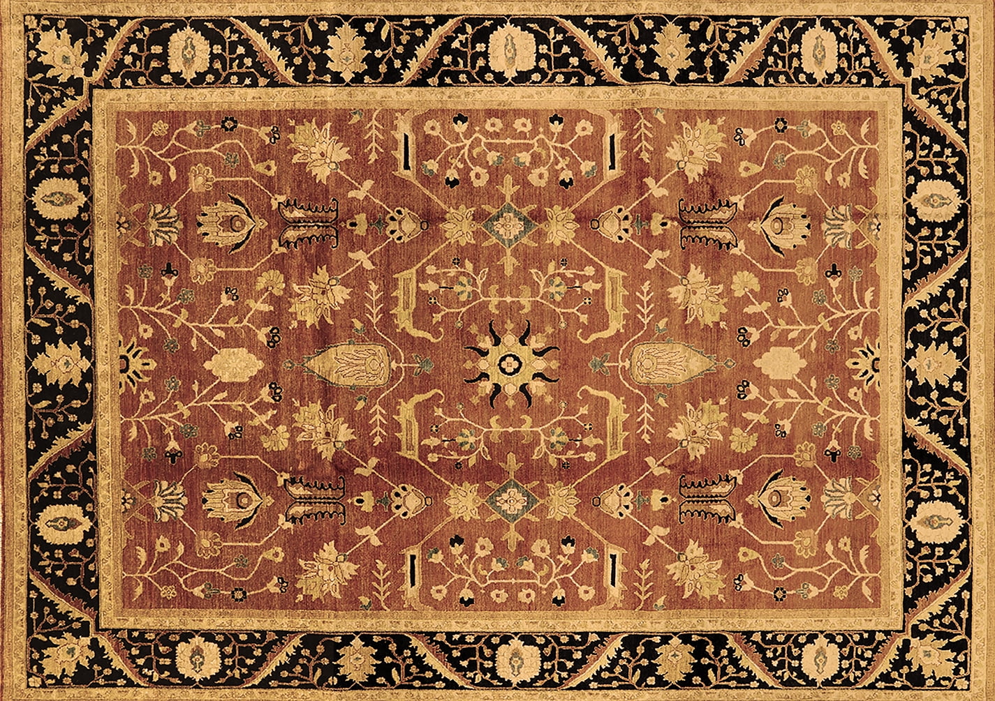 Ahgly Company Indoor Rectangle Oriental Brown Industrial Area Rugs, 7 ...