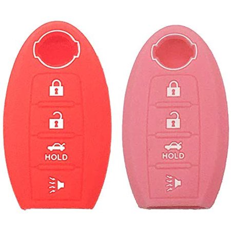LemSa 2Pcs Silicone Keyless Entry Remote Car Smart Key Fob for Nissan ...
