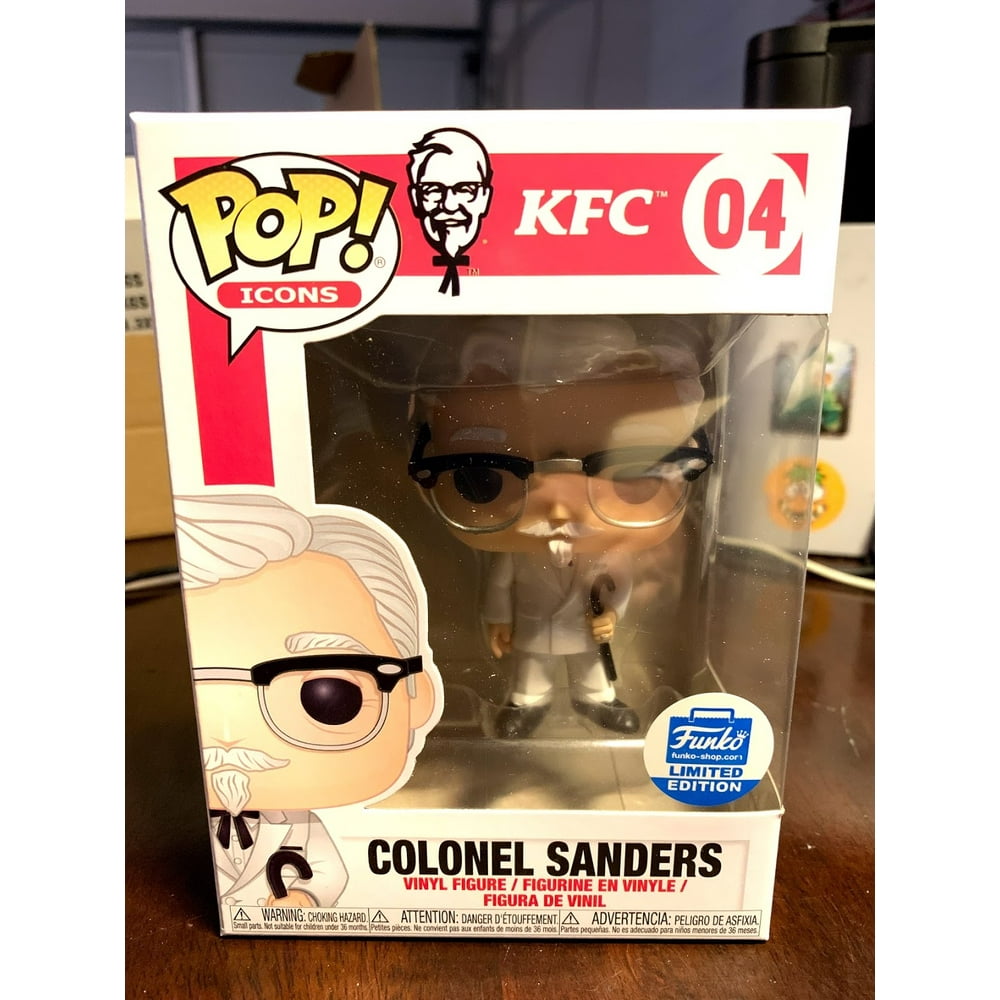 Funko POP! Icons KFC Colonel Sanders With Cane Shop Exclusive - Walmart ...