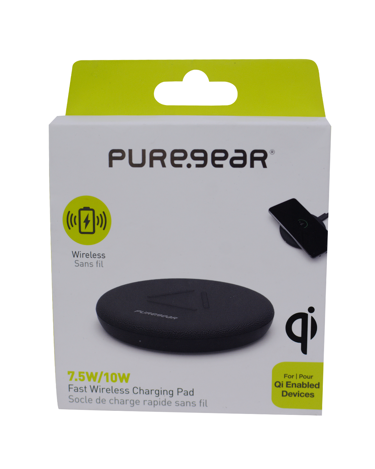 PureGear Fast Wireless Charging Pad for Qi Enabled Devices - Black ...