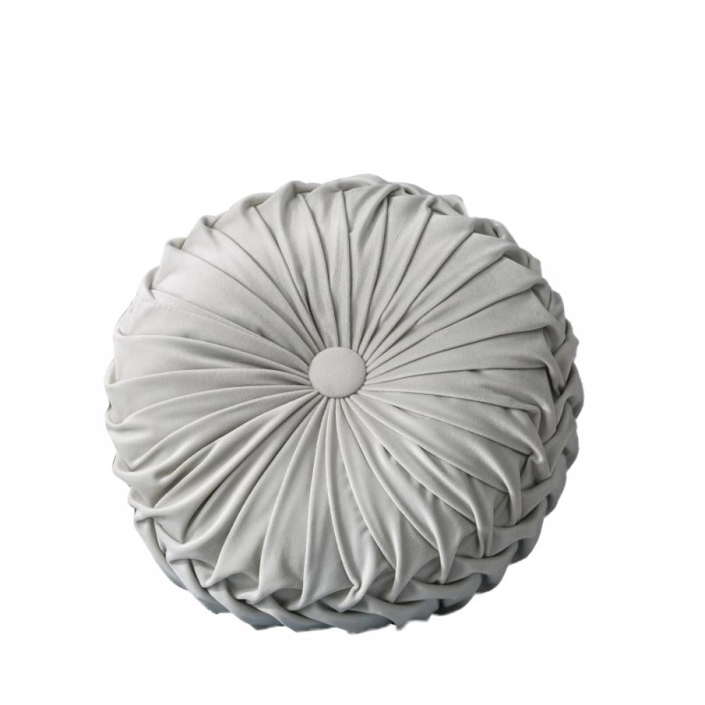 Click here for Bangus Pleated Round Throw Pillow  Velvet Chair Co... prices