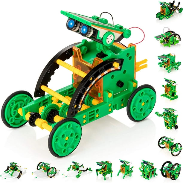 STEM Solar Robot Kit for Kids, 14-in-1 Educational STEM Creation ...