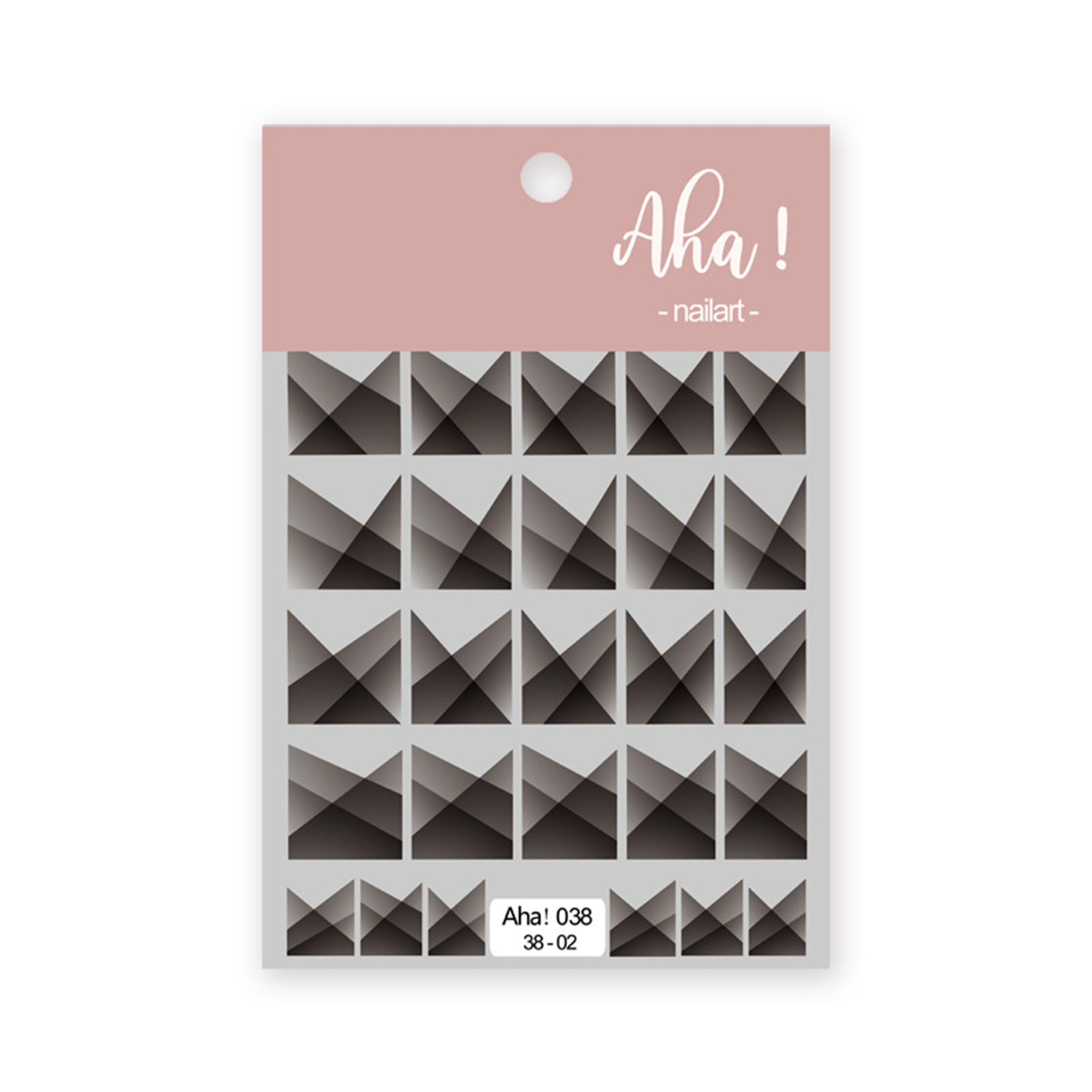 Hesroicy 1 Sheet Nail Art Sticker Semi-permeable Self-Adhesive Non ...