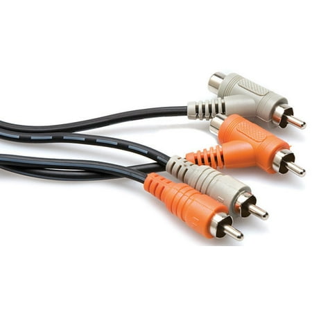 Hosa Stereo Interconnect Cable - Dual RCA to Dual Piggyback RCA, 2m ...
