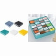 24 Grids Sock Storage Box Foldable Cabinet Drawer Organizer Clothes ...
