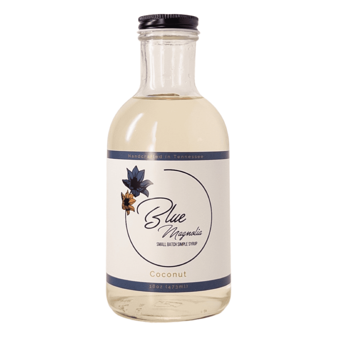 Blue Magnolia Coconut Simple Syrup by Bluem. Perfect for Coffee, Tea ...