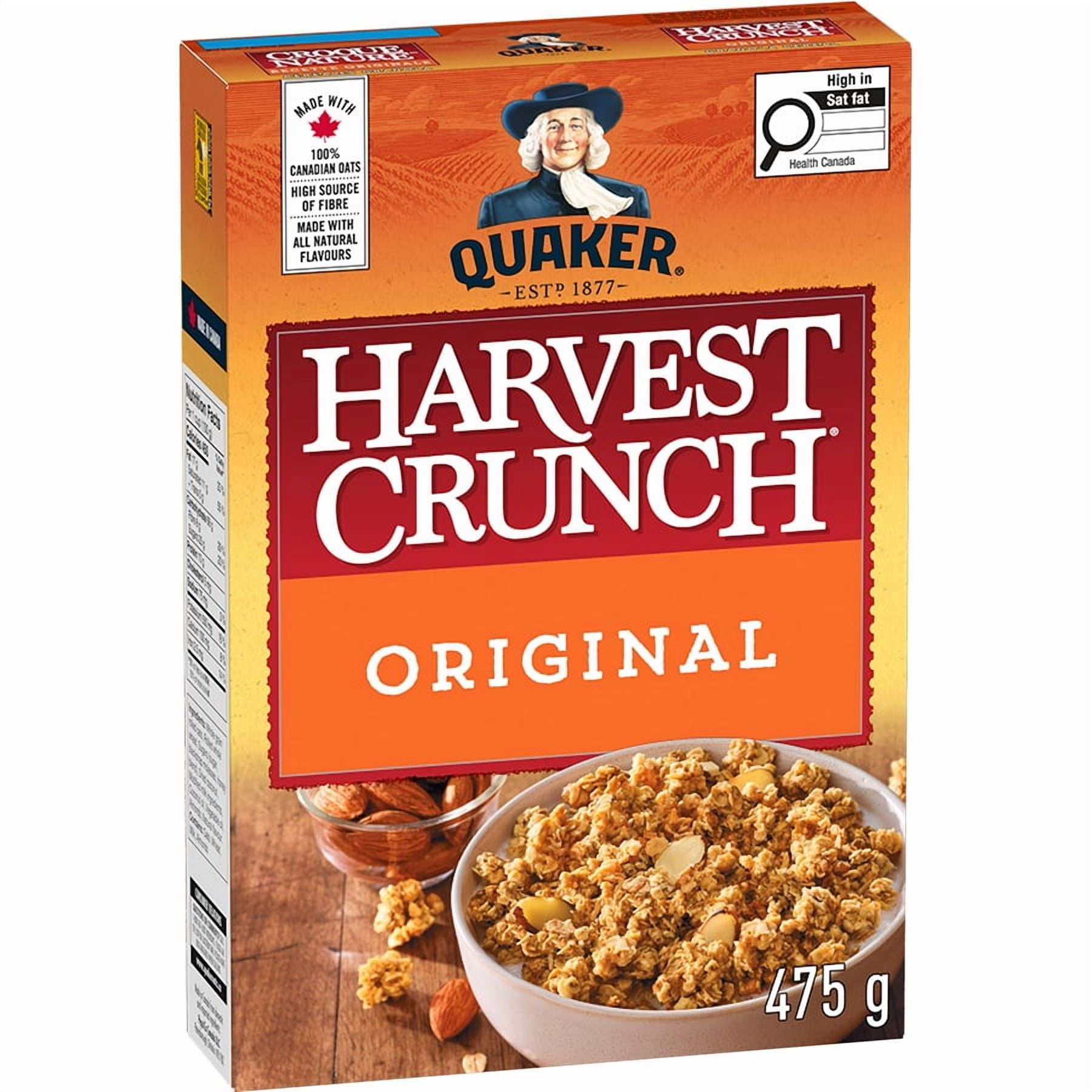 Quaker Harvest Crunch Original Granola Cereal - Walmart.ca