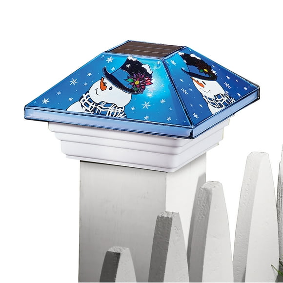 Snowman Light Post Cover