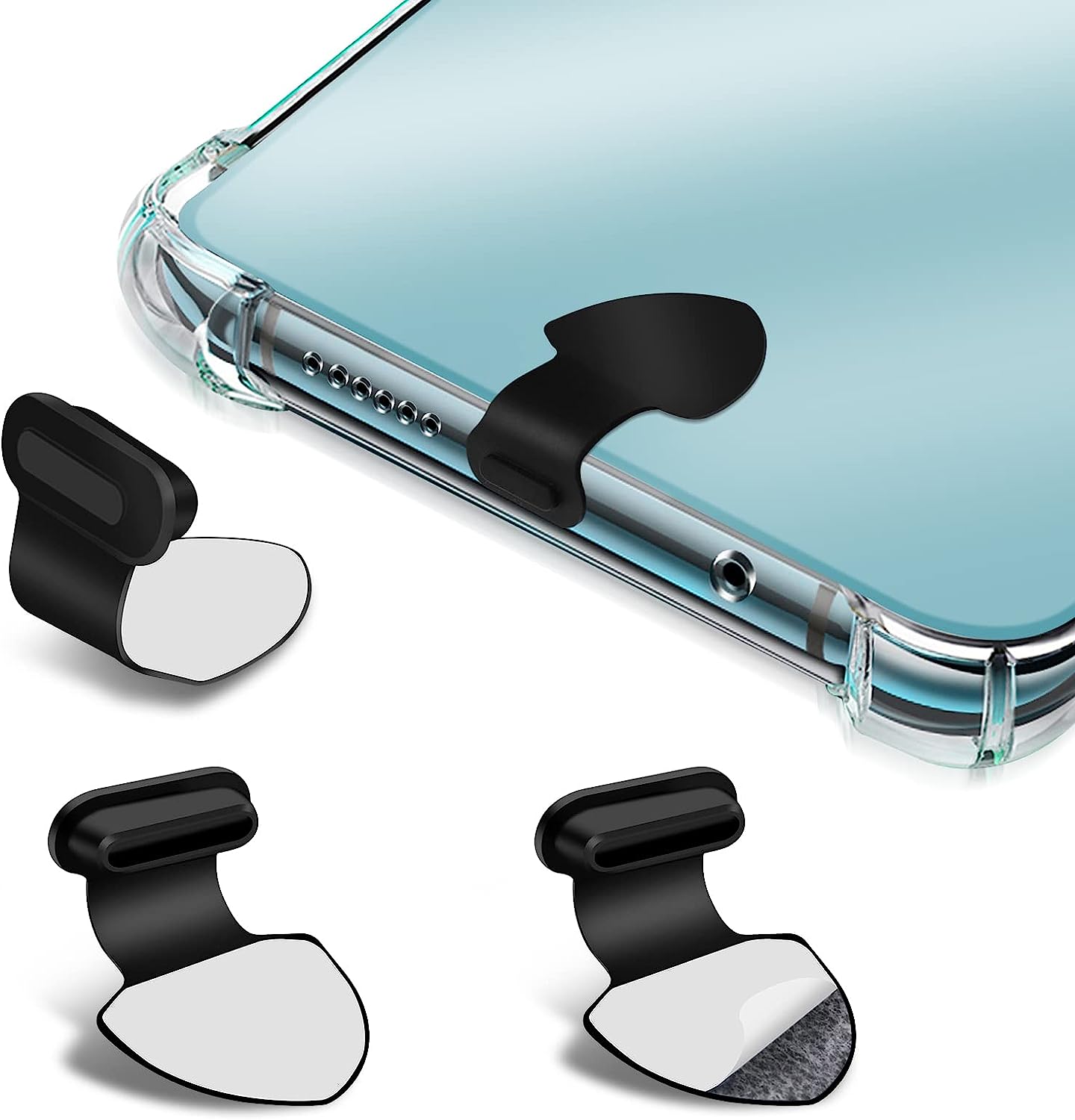 Juego de 3 Tapones Antipolvo de Silicona para Puerto USB C para Móvil y ...
