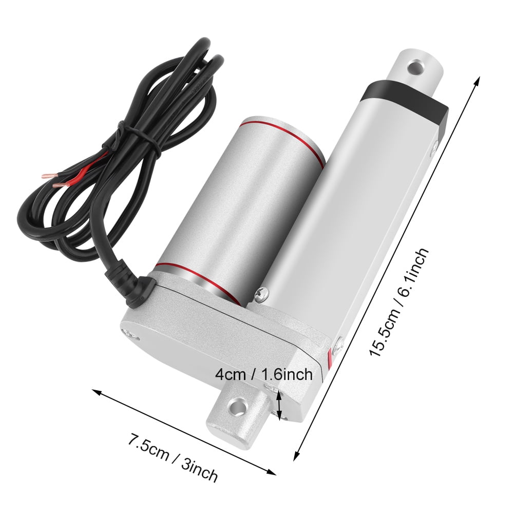 Ccdes DC 12V Linear Actuator 80KG Max Lift 50mm Stroke Electric Motor ...