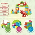 ToyVelt Dinosaur Building Blocks Toy, 72-Piece Jurassic Era Set for ...