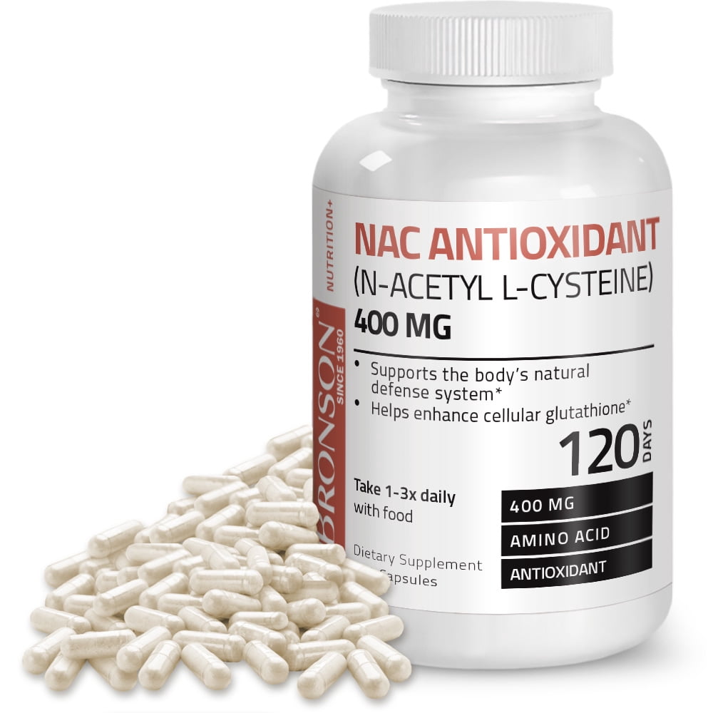 Bronson NAC N Acetyl Cysteine 400 Mg 120 Capsules Walmart Bronson NAC N Acetyl Cysteine 400 Mg 120 Capsules Walmart
