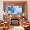 Blue Marble TV Dust Cover 24 Inch, Abstract Modern Art Blue Gradient ...
